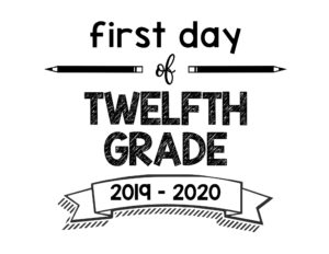 First Day of School Signs 2019 - 2020 School Year - South Lumina Style